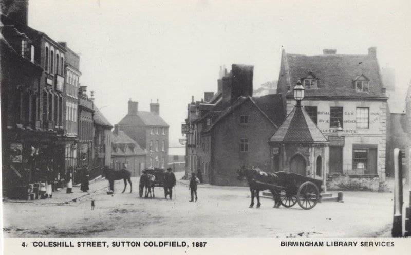 Colehill Street Sutton Coldfield Victorian View Birmingham Postcard ...