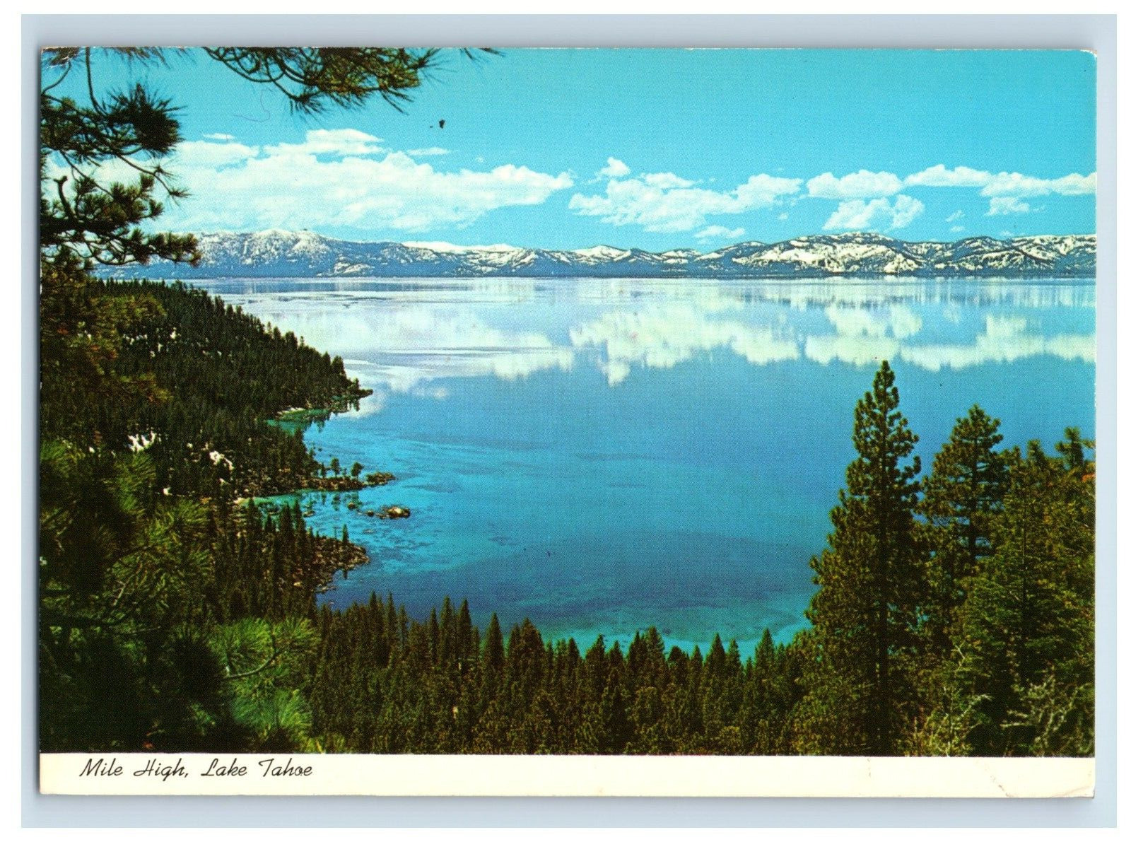 Vintage Lake Tahoe Beautiful Mile High Lake, California - Nevada ...