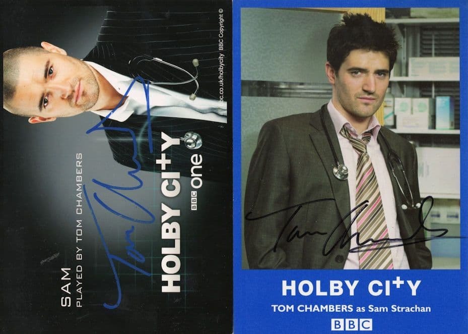 Tom Chambers as Sam Holby City 2x RARE BBC Hand Signed Cast Photo ...