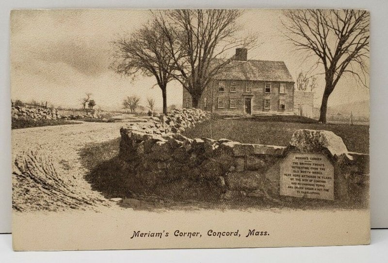 Meriam's Corner Concord, Mass Postcard B15 | United States ...
