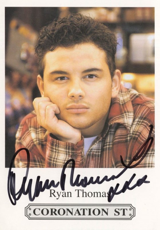 Ryan Thomas Coronation Street ITV Hand Signed ITV Cast Card Photo ...