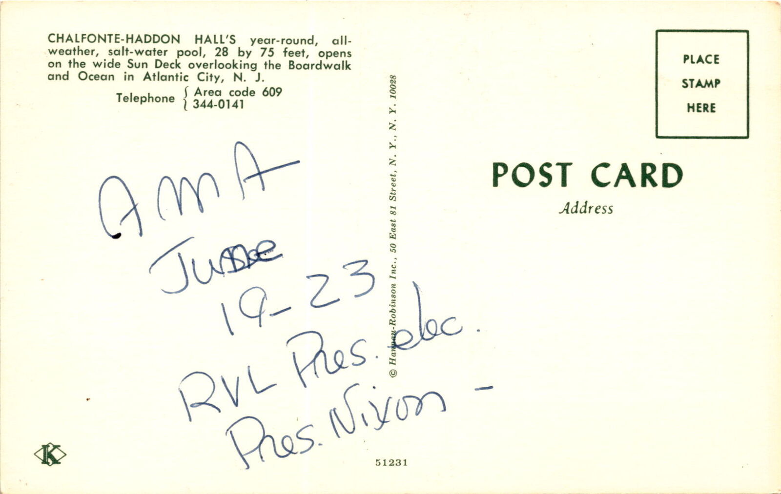 Chalfonte-Haddon Hall, Atlantic City, New Jersey, salt-water pool, Sun ...