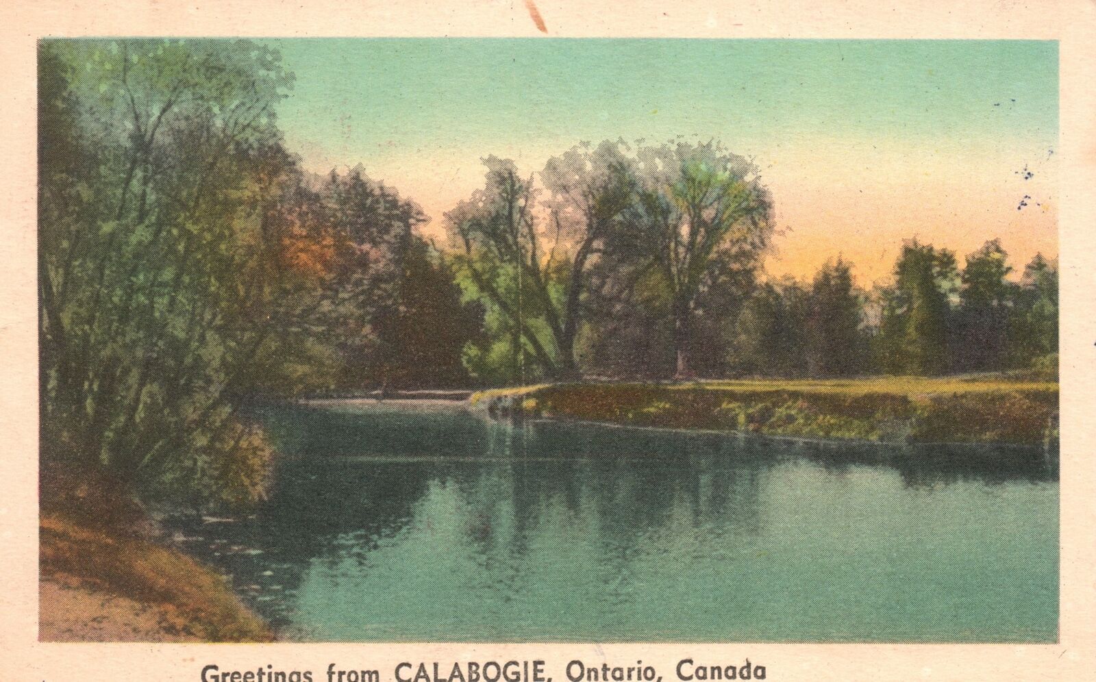 Vintage Postcard 1951 View of Lake Greetings From Calabogie Ontario ...