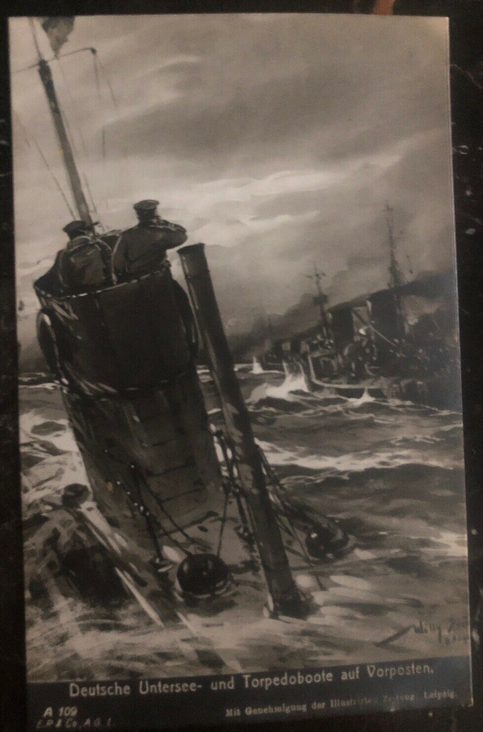 Mint Germany Picture Postcard U Boat Submarine on outpost | Europe ...