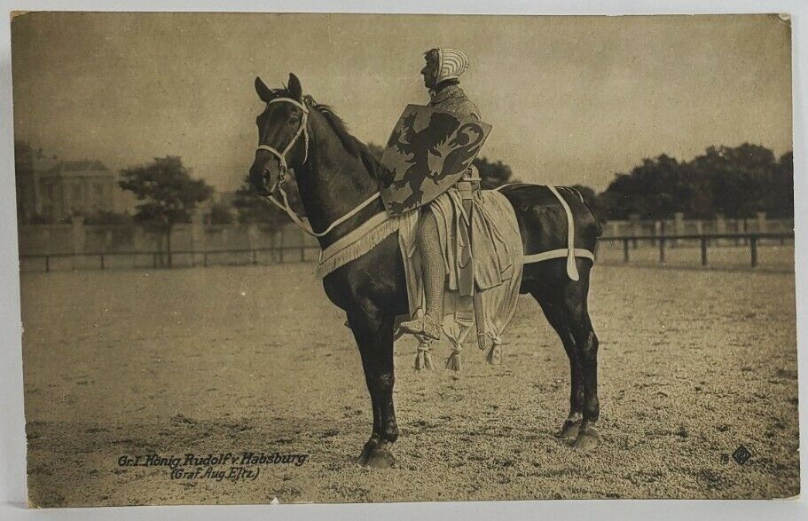 Gr.I King Rudolf of Habsburg, Count August Eltz Costume Knight Horse ...