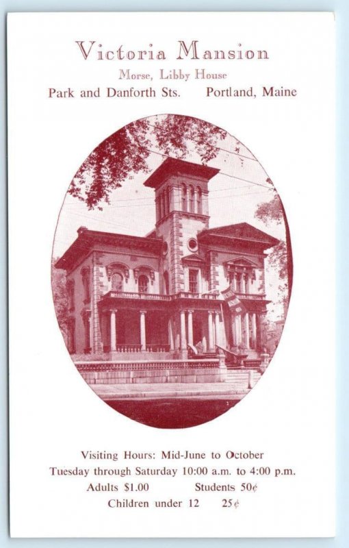 PORTLAND, Maine ME ~ Morse Libby House VICTORIA MANSION Architecture ...