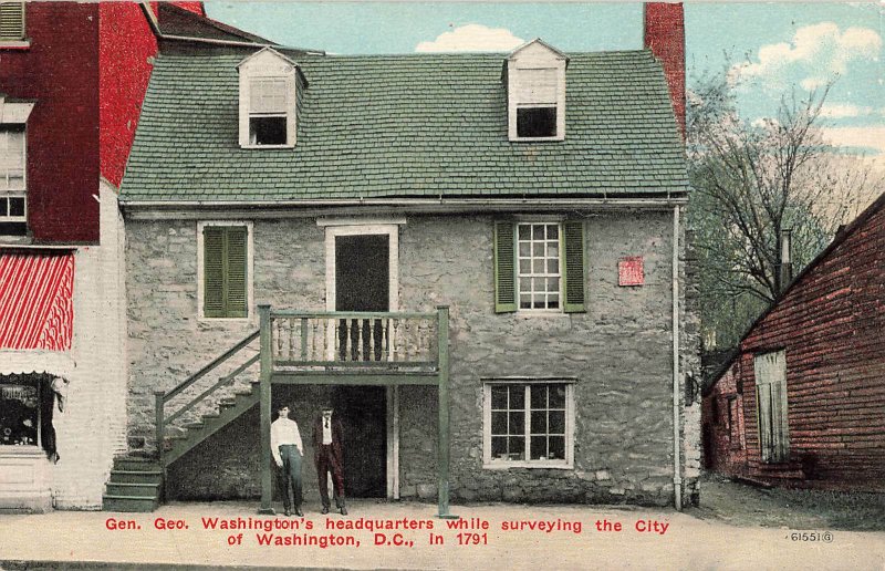 Postcard General George Washington's Headquarters Surveying, D. C., ME3 ...