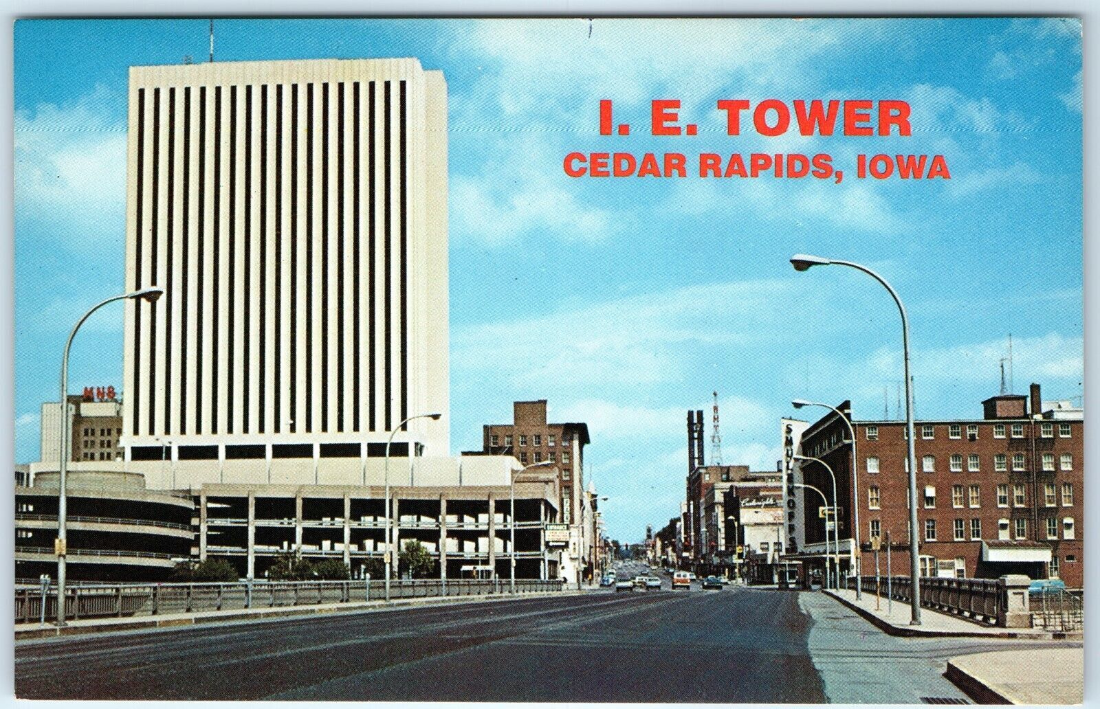c1970s Cedar Rapids, IA IE Tower Downtown Parking Garage Smulekoffs ...
