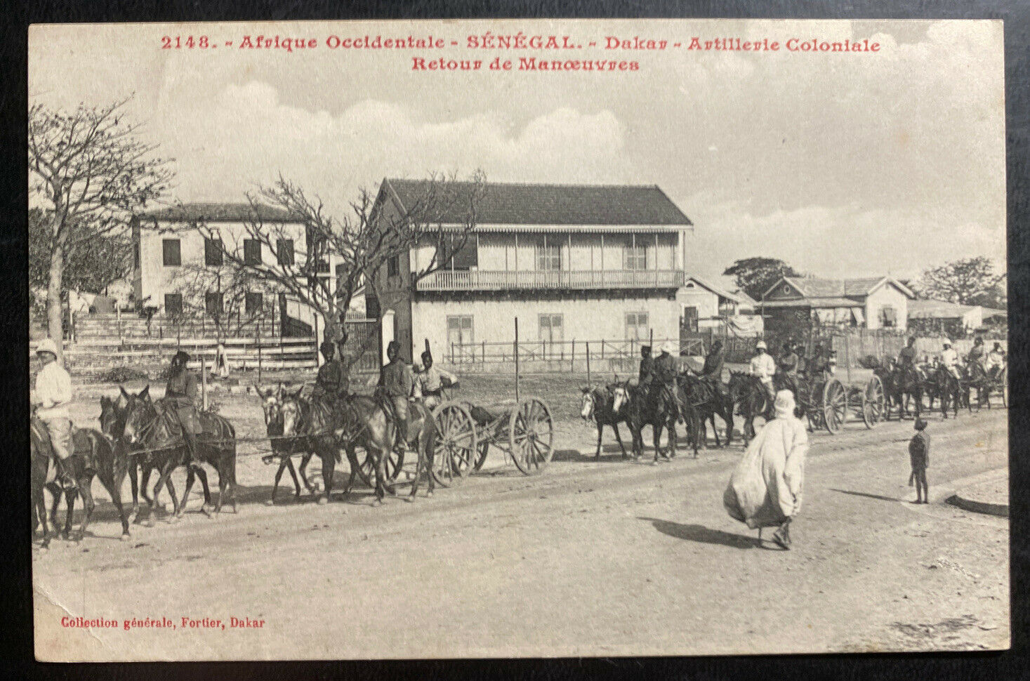 Mint French Senegal Real Picture Postcard Dakar Colonial Artillery ...