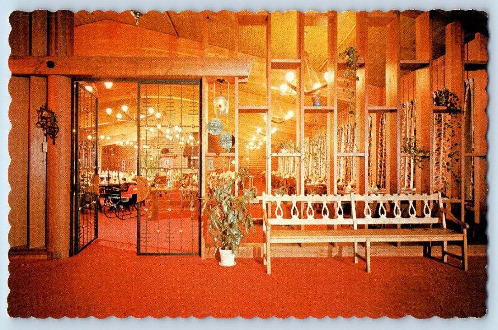 c1960 Mont-Gabriel Quebec Canada Postcard Main Dining Room Mont Gabriel ...