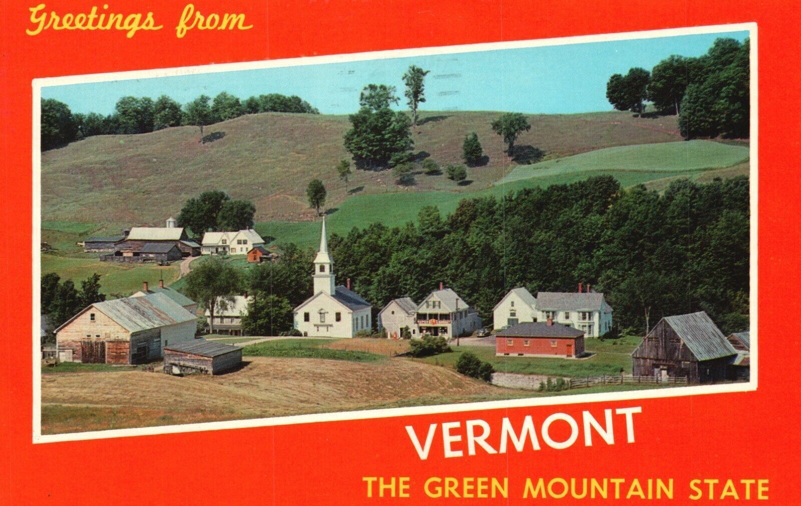 Vintage Postcard 1984 Greetings from The Green Mountain State Vermont ...