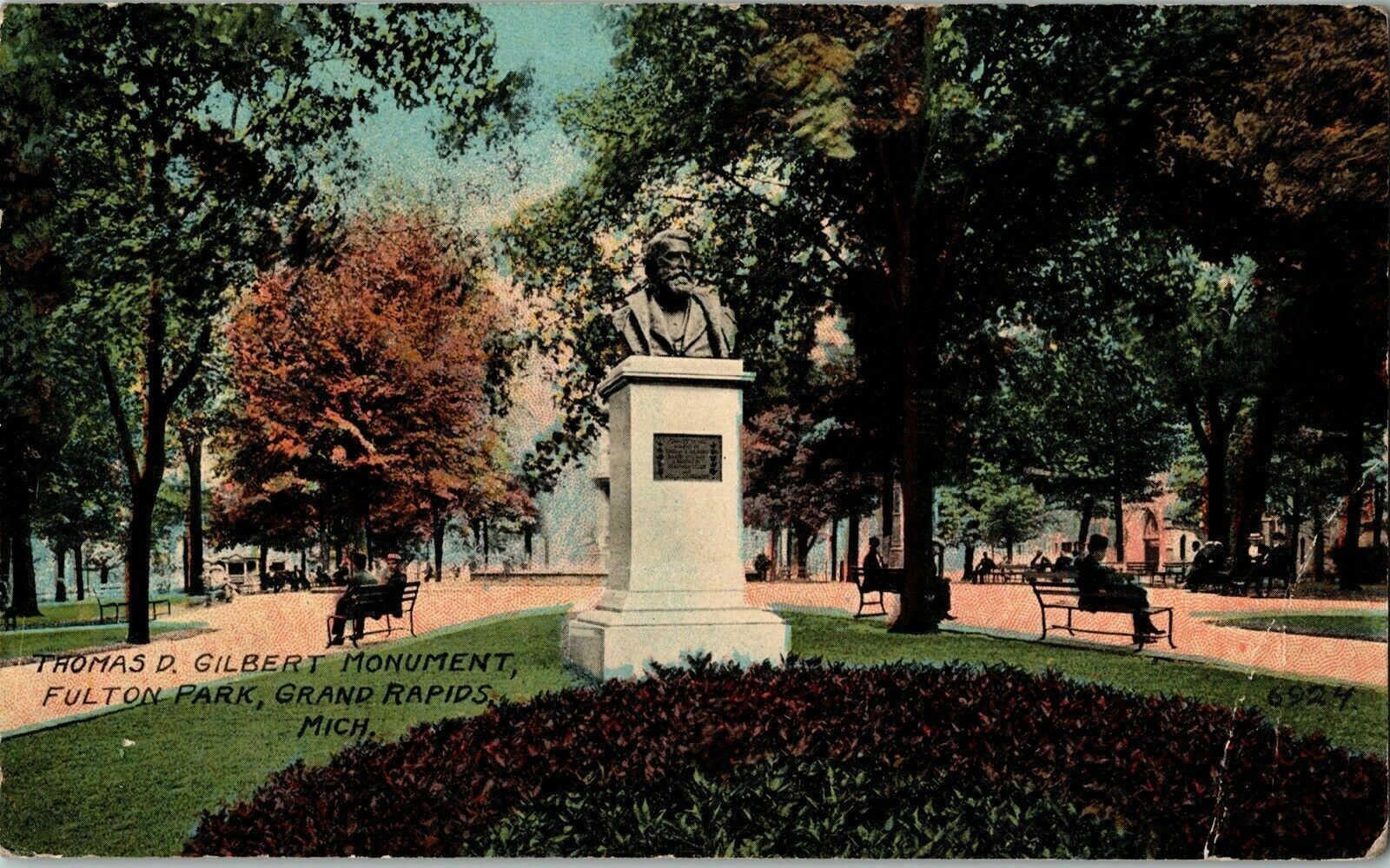 Thomas D. Gilbert Monument Fulton Park Grand Rapids Michigan Statue ...