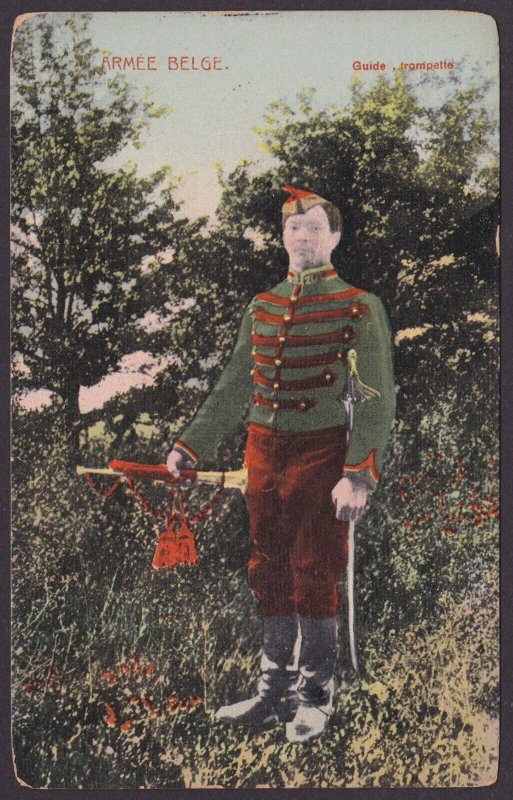 BELGIUM, Postcard, Belgian army, trumpet, Uniform, WWI | Europe ...