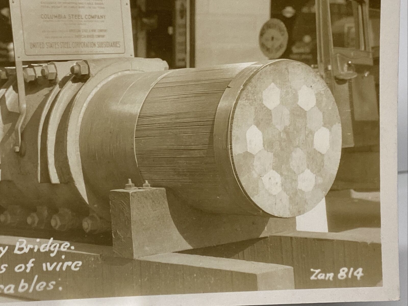 Vintage Section of Cable San Fransisco Oakland Bay Bridge Zan Photo ...