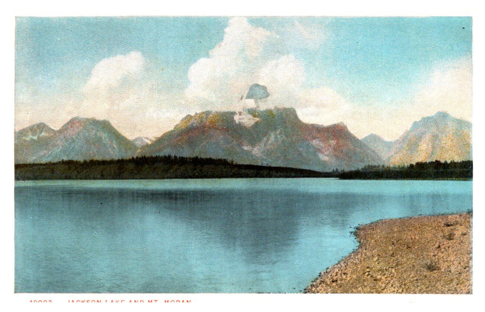 Yellowstone National Park, J.E. Haynes, Jackson Lake and Mt.Moran ...