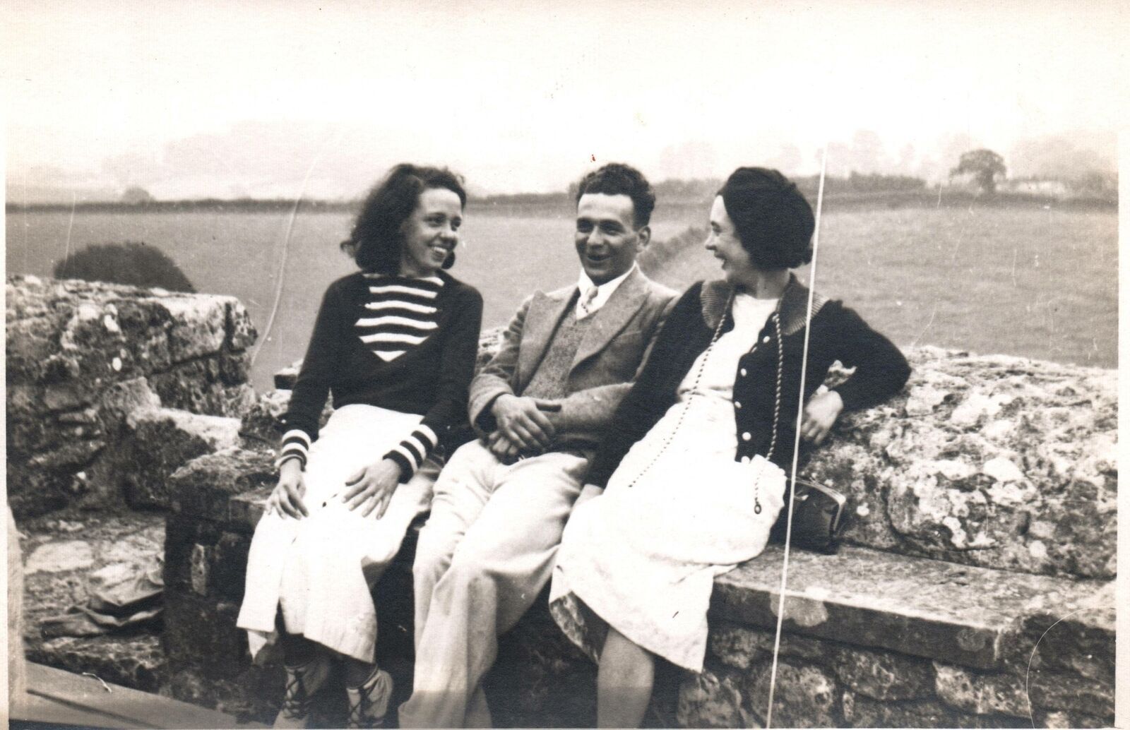 Vintage Postcard MAN Accompanied by TWO Female Real Photo (Agfa) Rppc ...