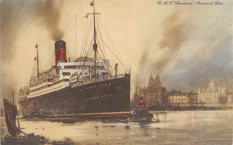 RMS Samaria Cunard Line Ship Unused | Topics - Other, Postcard ...