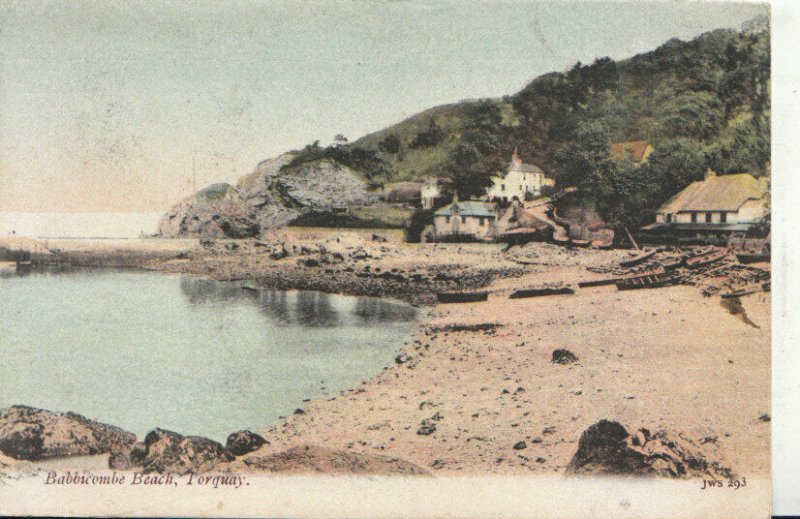 Devon Postcard - Babbacombe Beach - Torquay - Ref TZ1790 | Europe ...