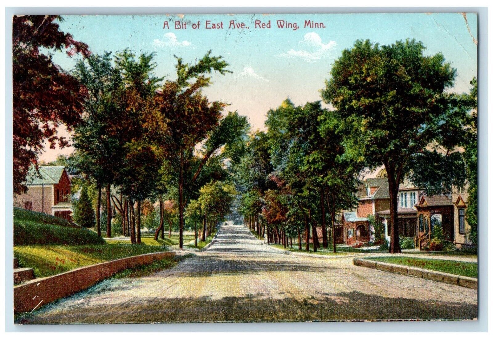 Red Wing Minnesota Postcard Bit East Ave. Exterior Building 1908 ...
