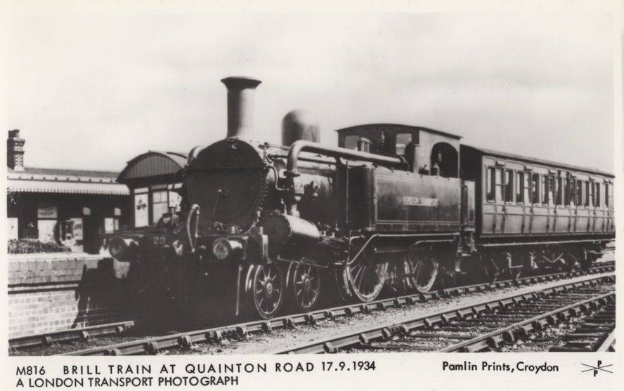 Brill Train at Quainton Road Station in 1934 Railway Real Photo ...