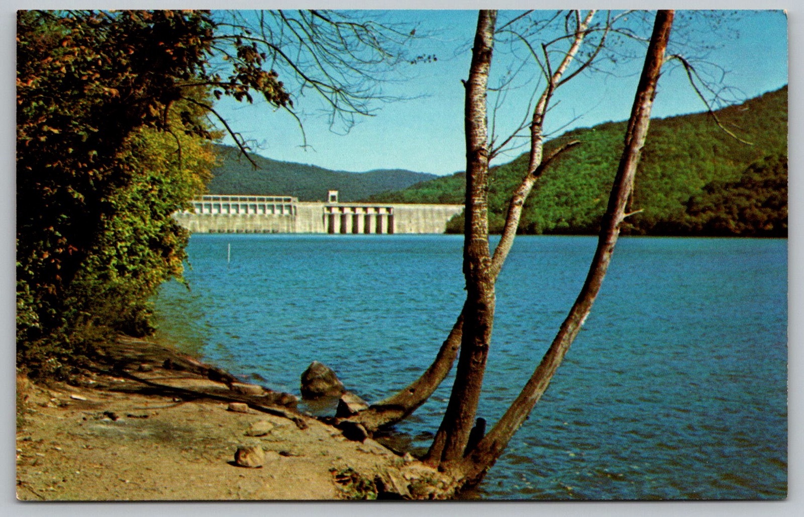 Hinton West Virginia Great Bluestone Dam Scenic Landmark Chrome ...