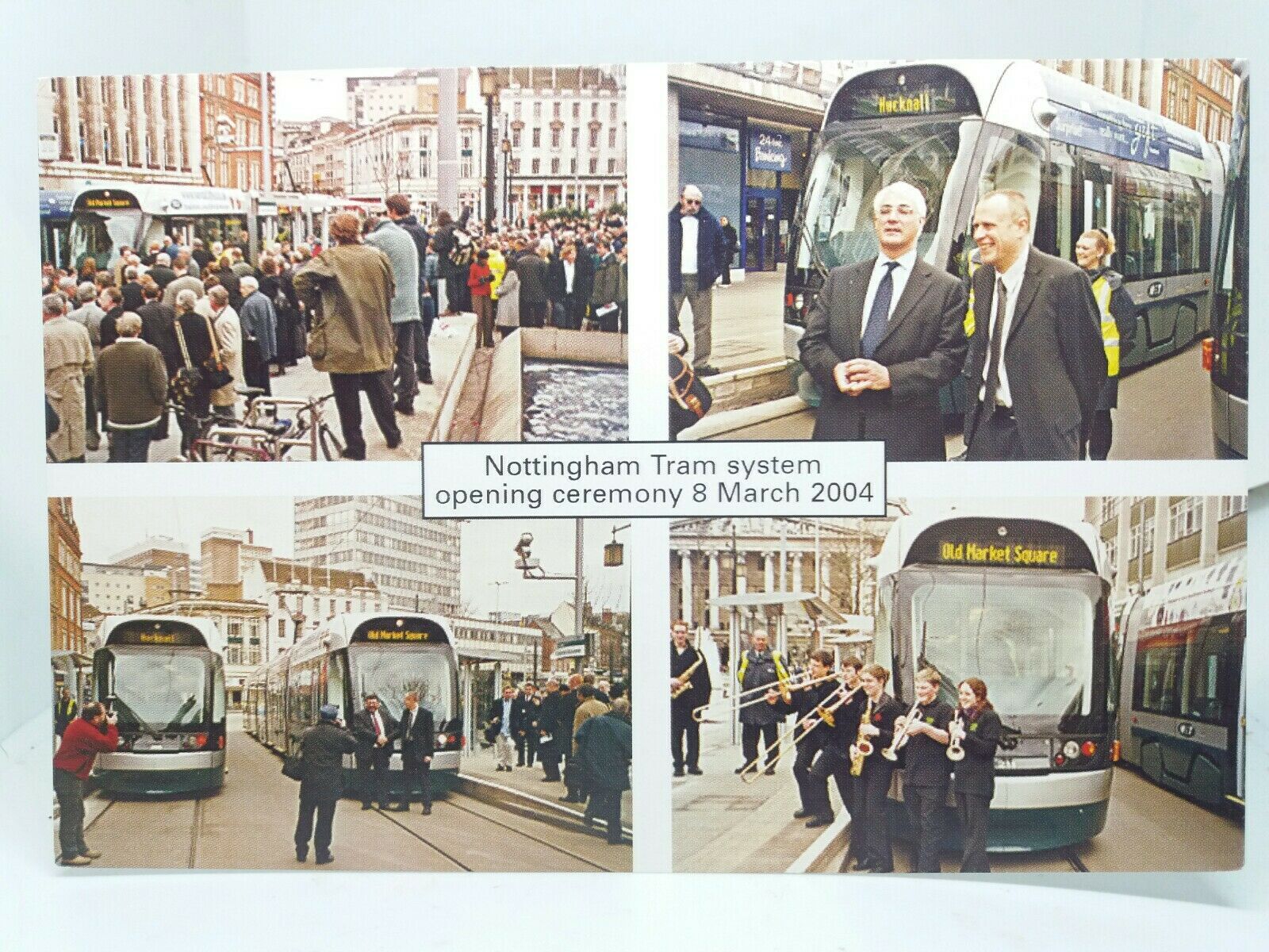 Nottingham Trams Opening Ceremony 2004 Vintage Postcard Photos by Brian ...