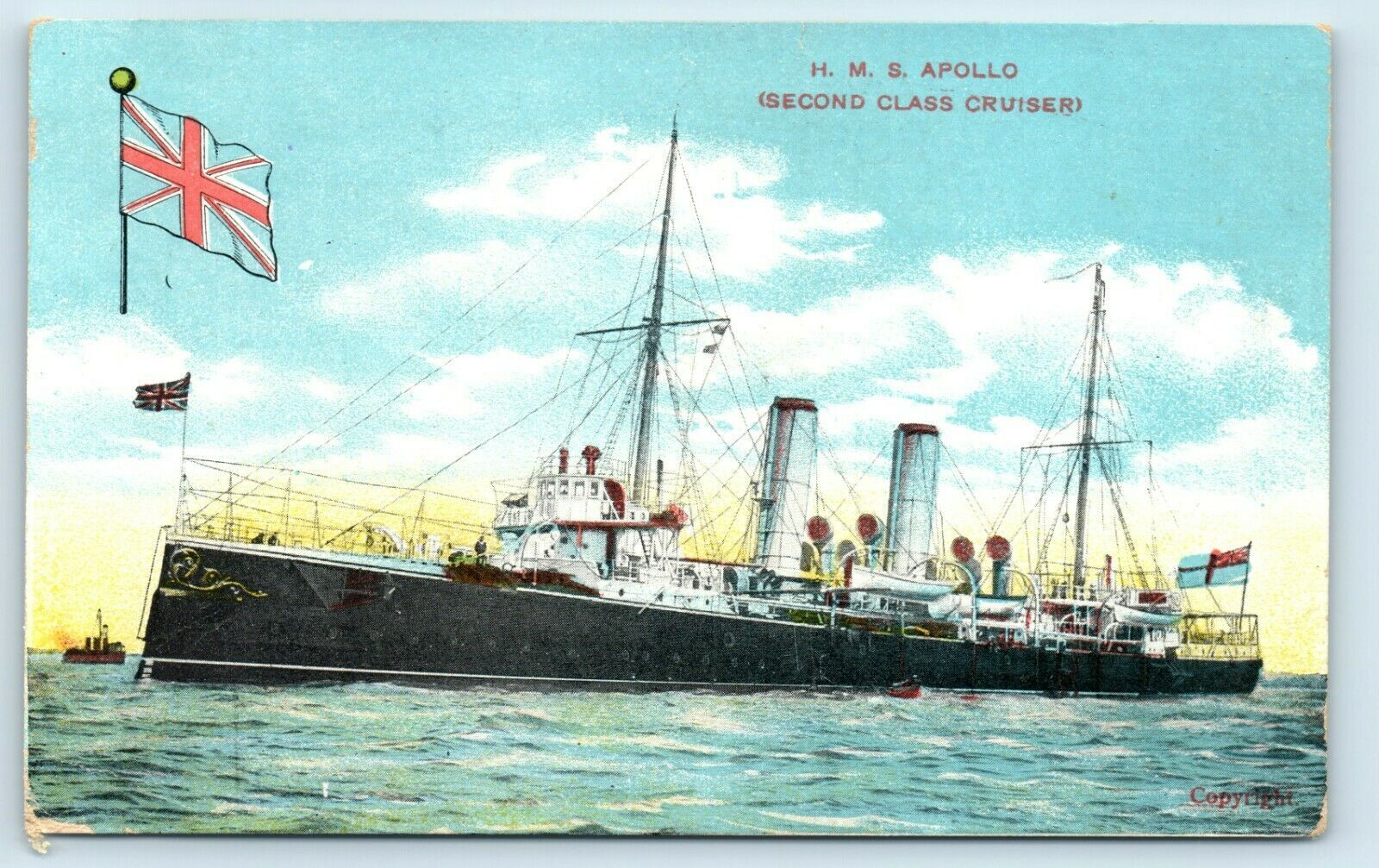 Postcard HMS Apollo (Second Class Cruiser) R77 | Other / Unsorted ...