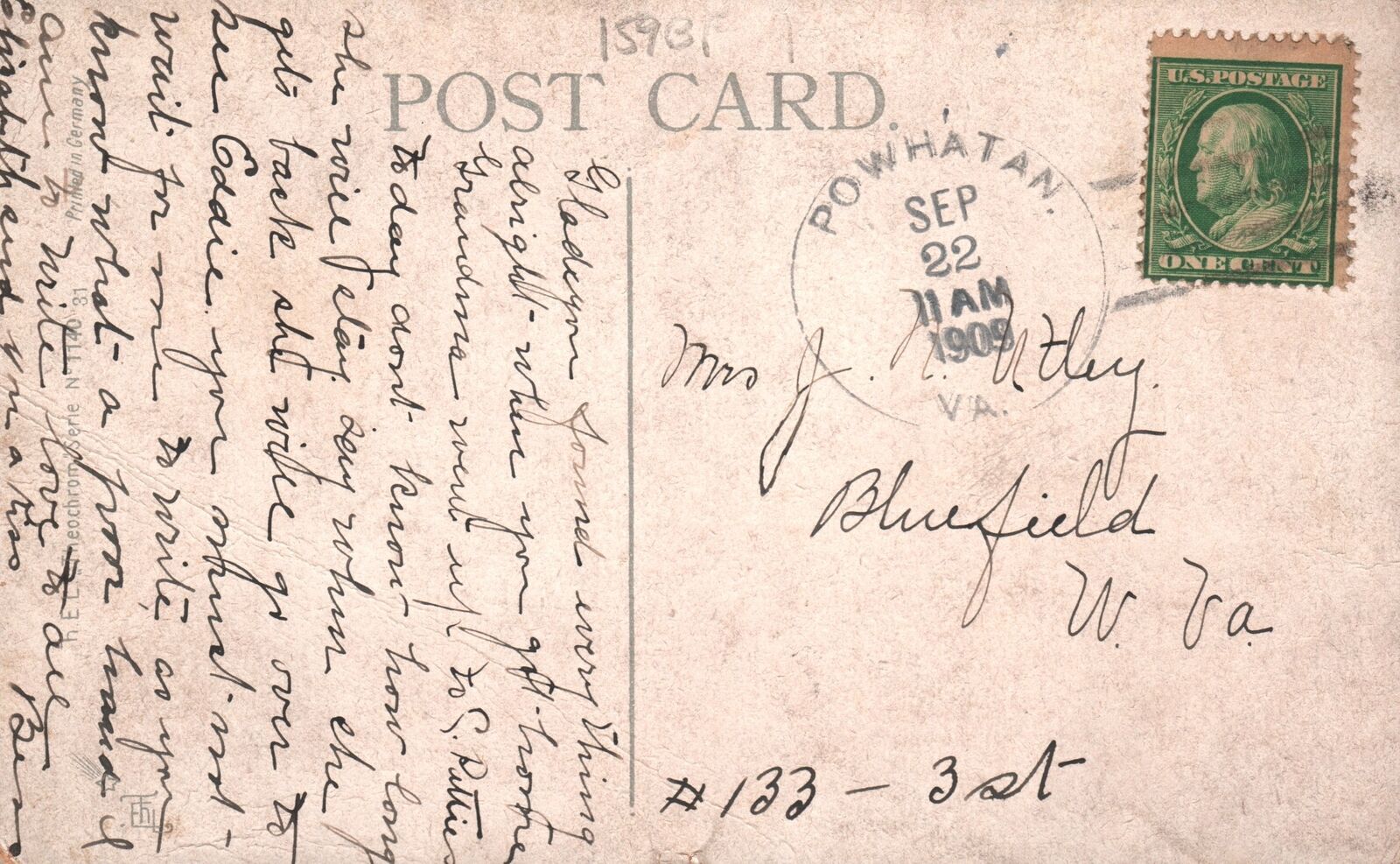 Vintage Postcard 1909 Beautiful Family Portrait When Dreams Become True ...