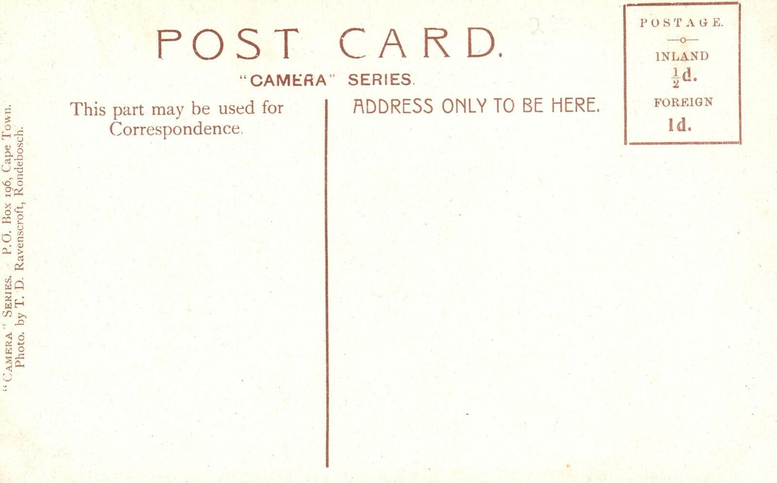 Vintage Postcard 1910's Victoria Falls Section Of Main Falls Largest ...