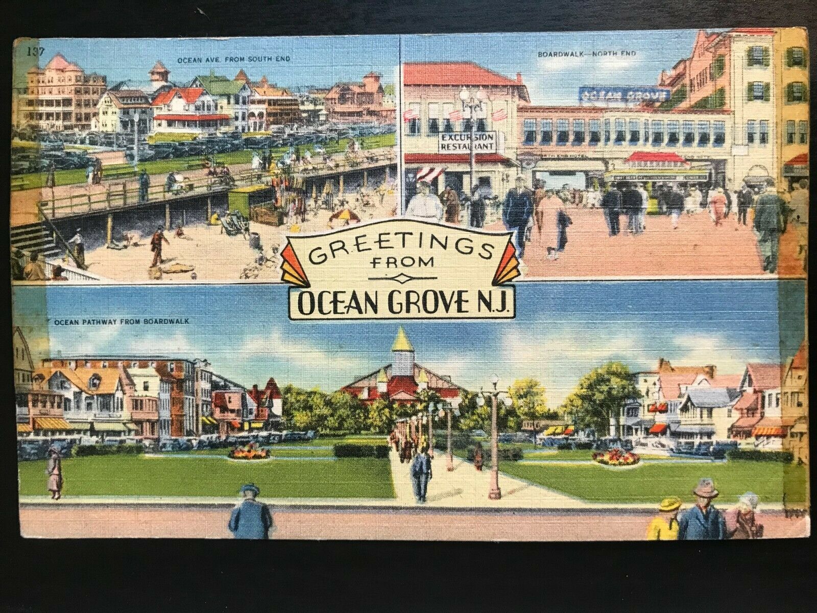 Vintage Postcard 1946 Greetings from Ocean Grove New Jersey | Europe ...