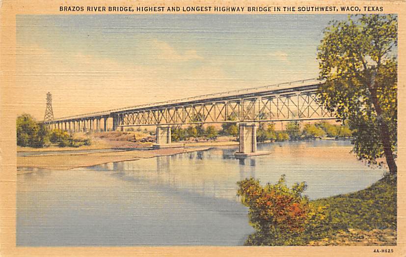 Brazos River Bridge Highest Bridge - Waco, Texas TX | United States ...