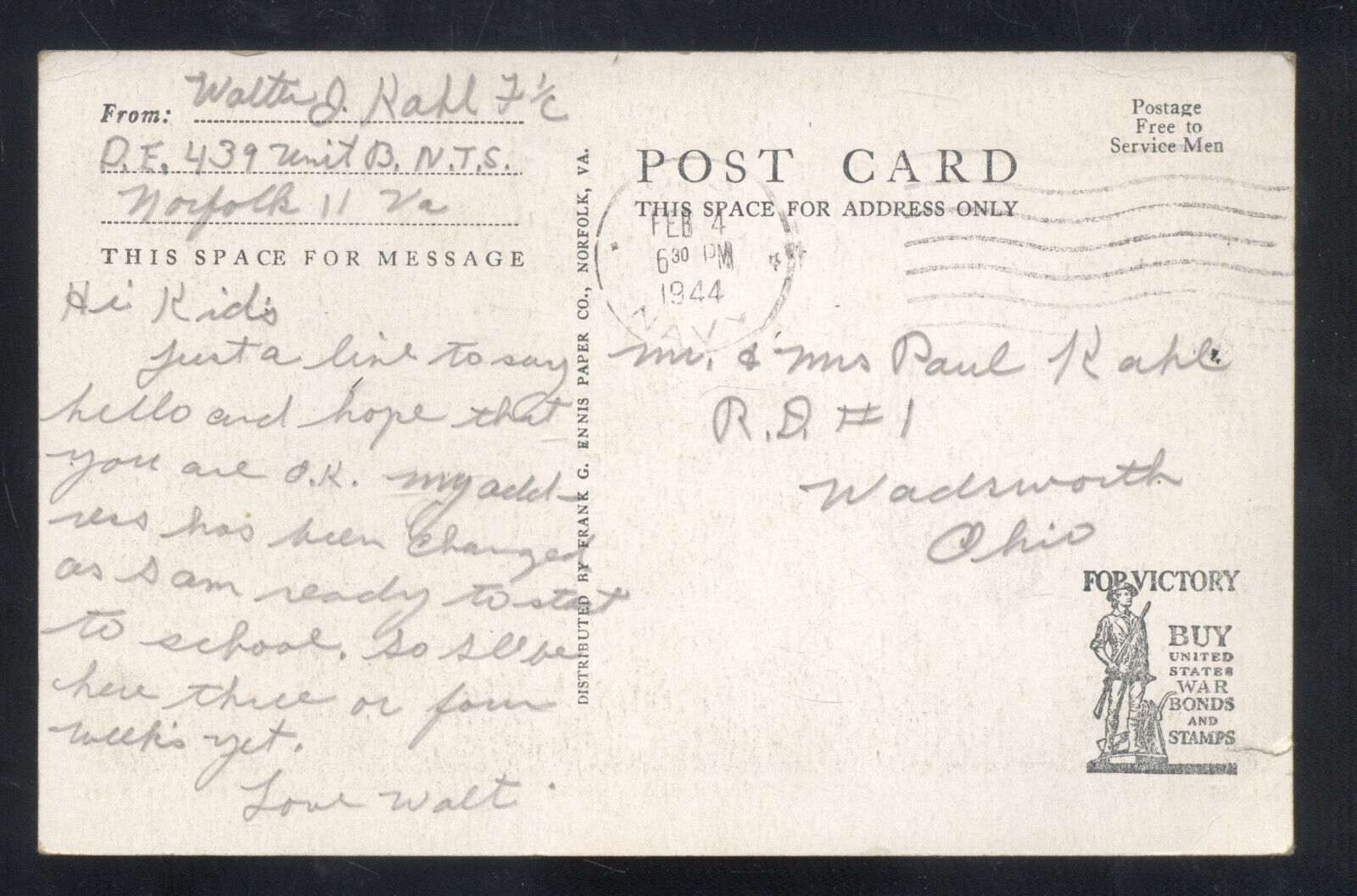 US Navy Wwii Official Postcard New Type Submarine Warship Vintage Post ...