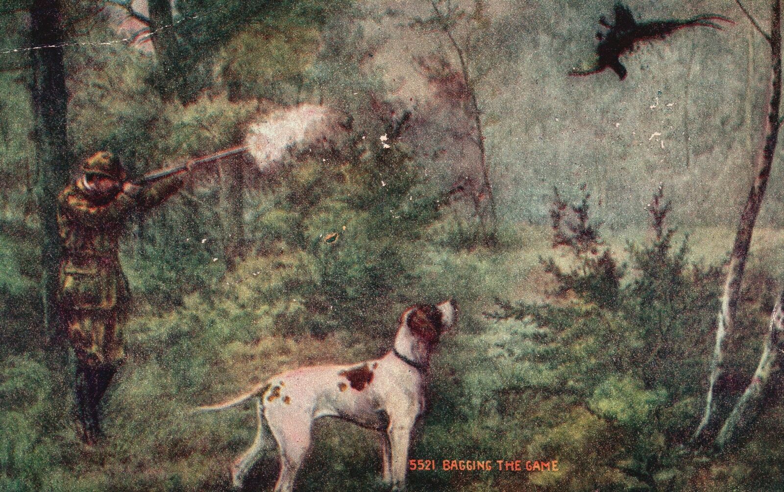 Vintage Postcard 1907 Bagging The Game Bird Hunting Shooting Hunter ...