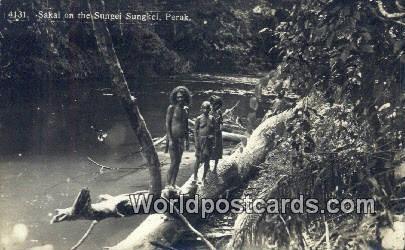 Real Photo Sakai, Sungei Sungkei Perak Malaysia Writing On Back | Asia ...