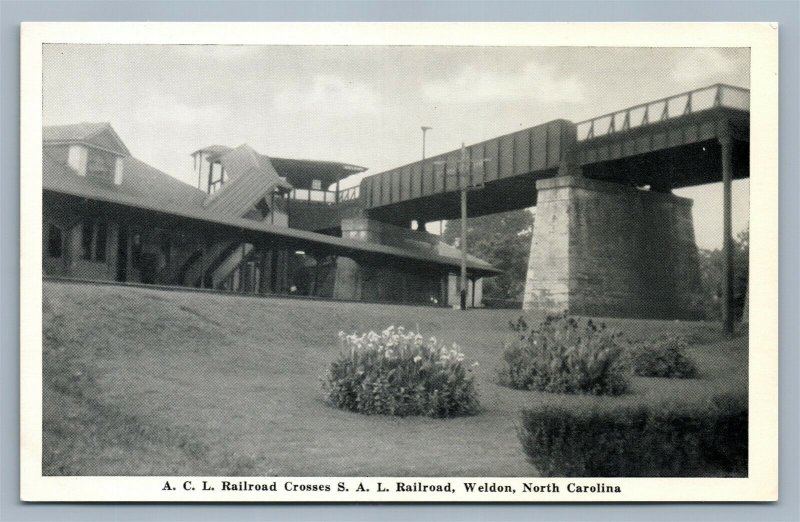 Weldon NC Railroad Station Vintage Postcard Railway Depot | United ...