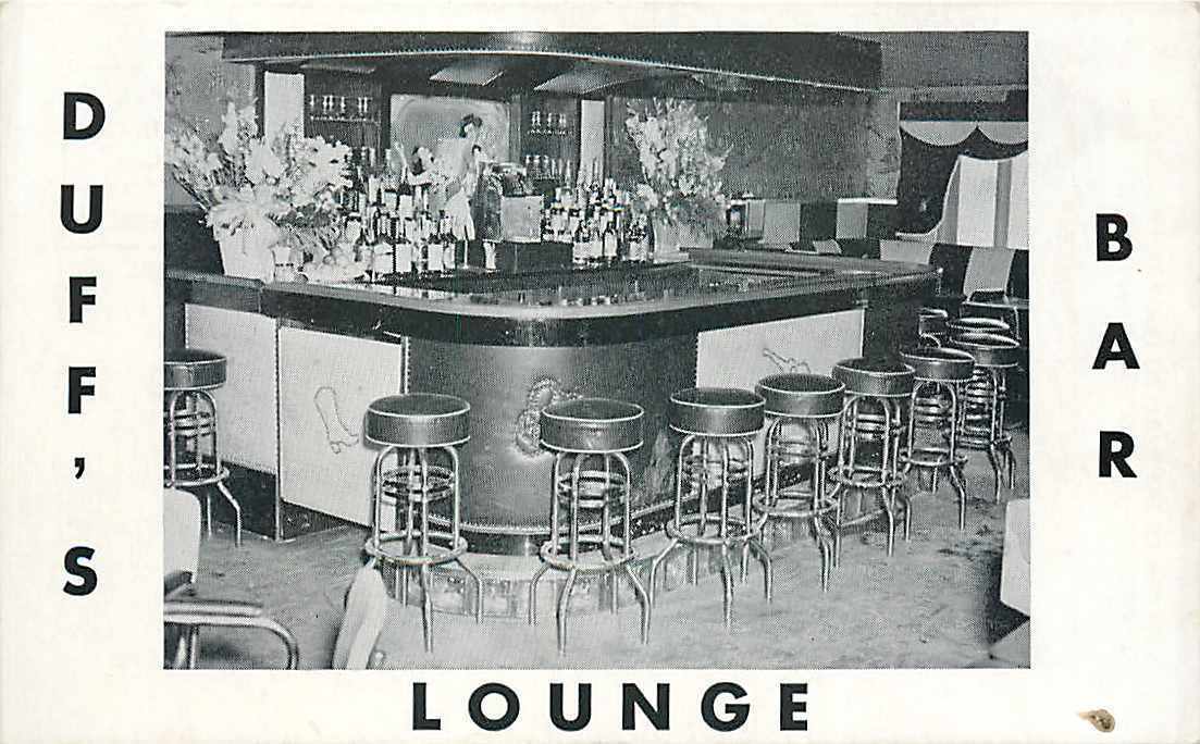 NY, Millersport, New York, Duff's Patio Lounge, Bar Interior, Art Deco ...