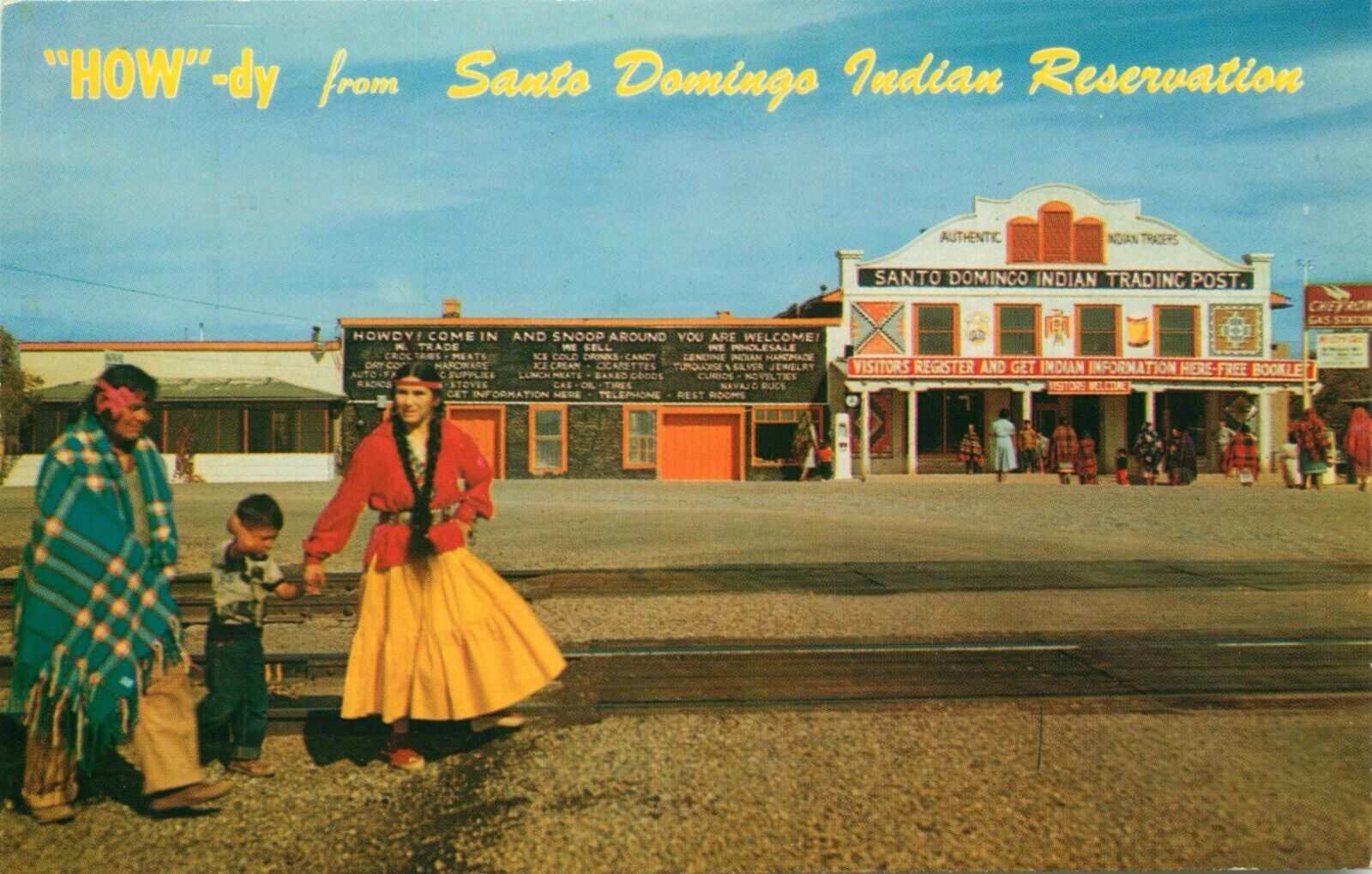c1960 Santo Domingo Indian Reservation, Trading Post New Mexico Vintage ...