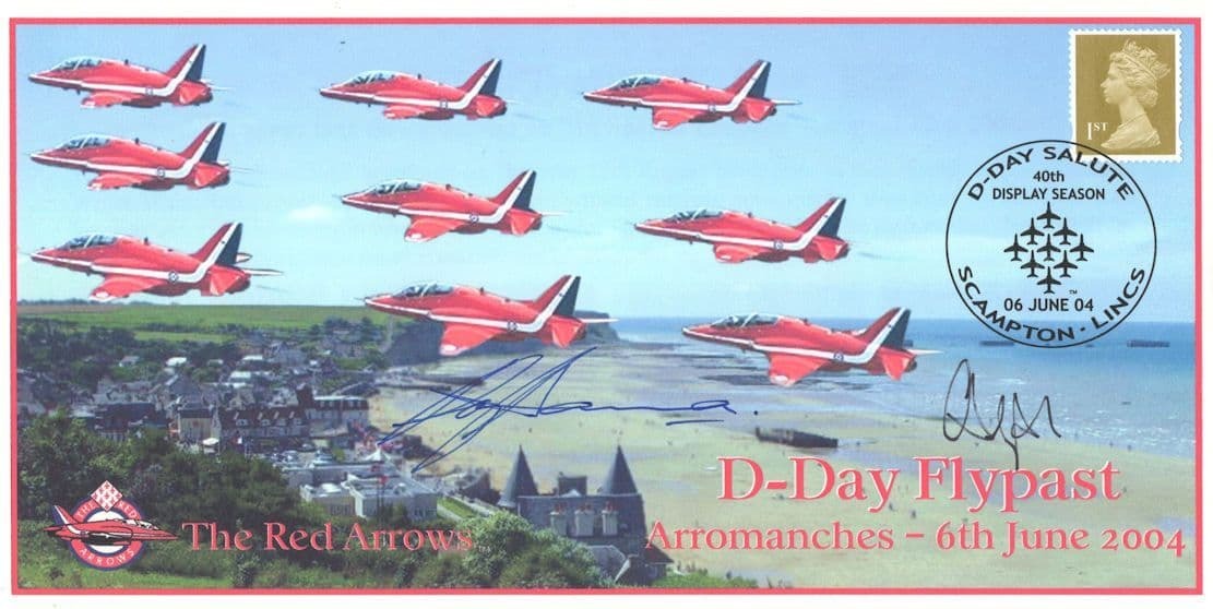 Ray Raynham Hanna Founder Of Red Arrows RARE LTD TO 10 Hand Signed FDC ...