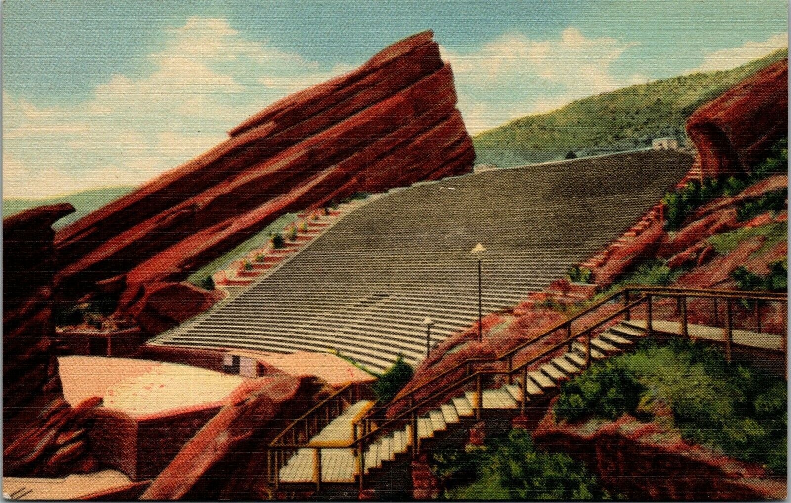 Vtg Denver Colorado CO The Red Rocks Theatre Mountain Parks 1950s ...