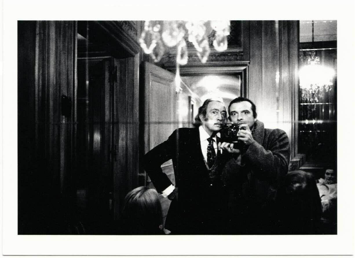 Salvador Dali and David Bailey in 1972 Artist and Photographer Postcard ...