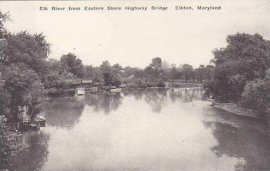 Maryland Elkton Elk River From Eastern Shore Highway Bridge Albertype ...