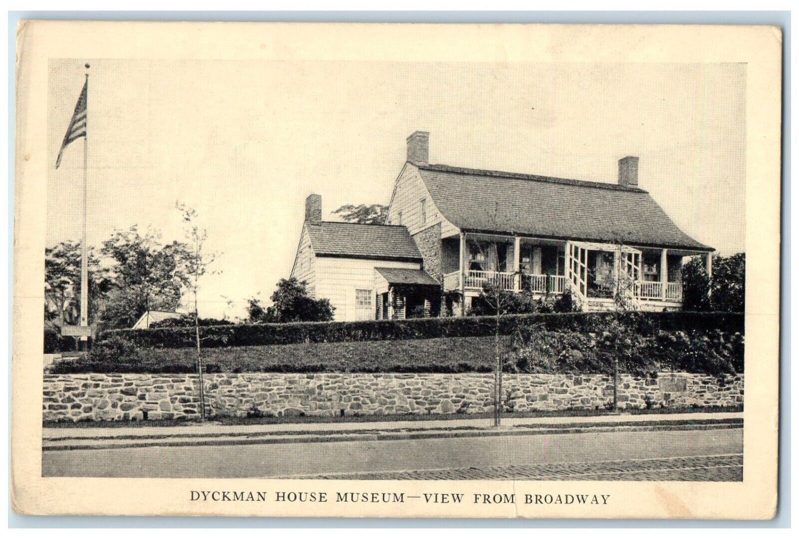c1940 Dyckman House Museum View Broadway New York City New York Antique ...