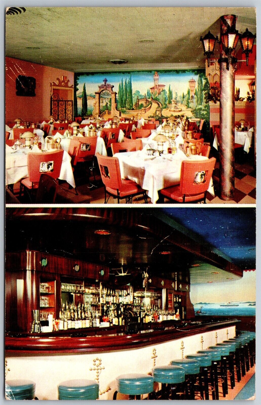 Vtg Chicago Illinois IL Agostino's Restaurant Sciacqua Bros 1950s ...