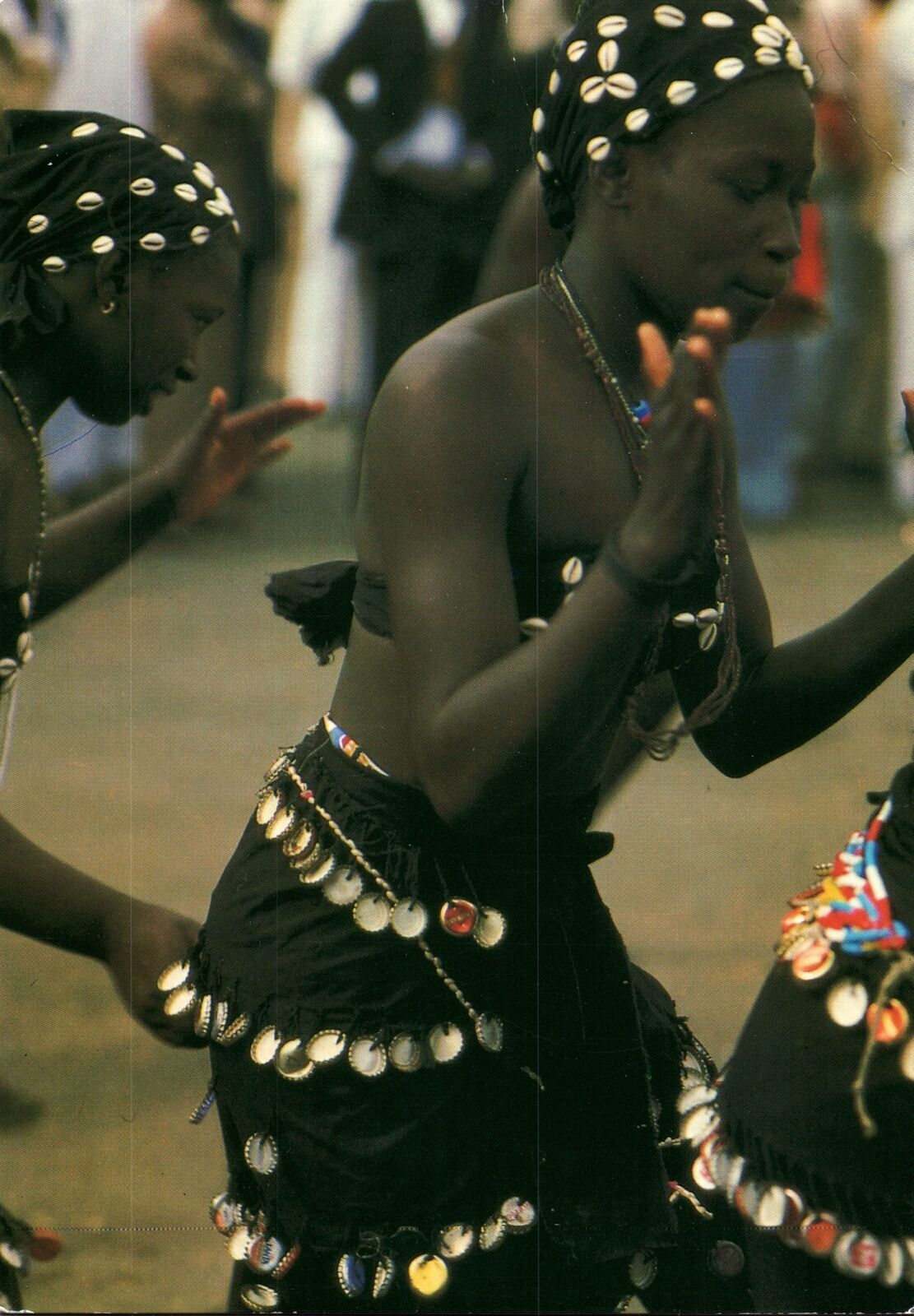 Vintage Continental Size Postcard Traditional African Village Dance ...