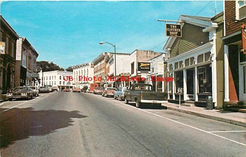 PA, Troy, Pennsylvania, Canton St, Looking North, Business Section, 70s ...