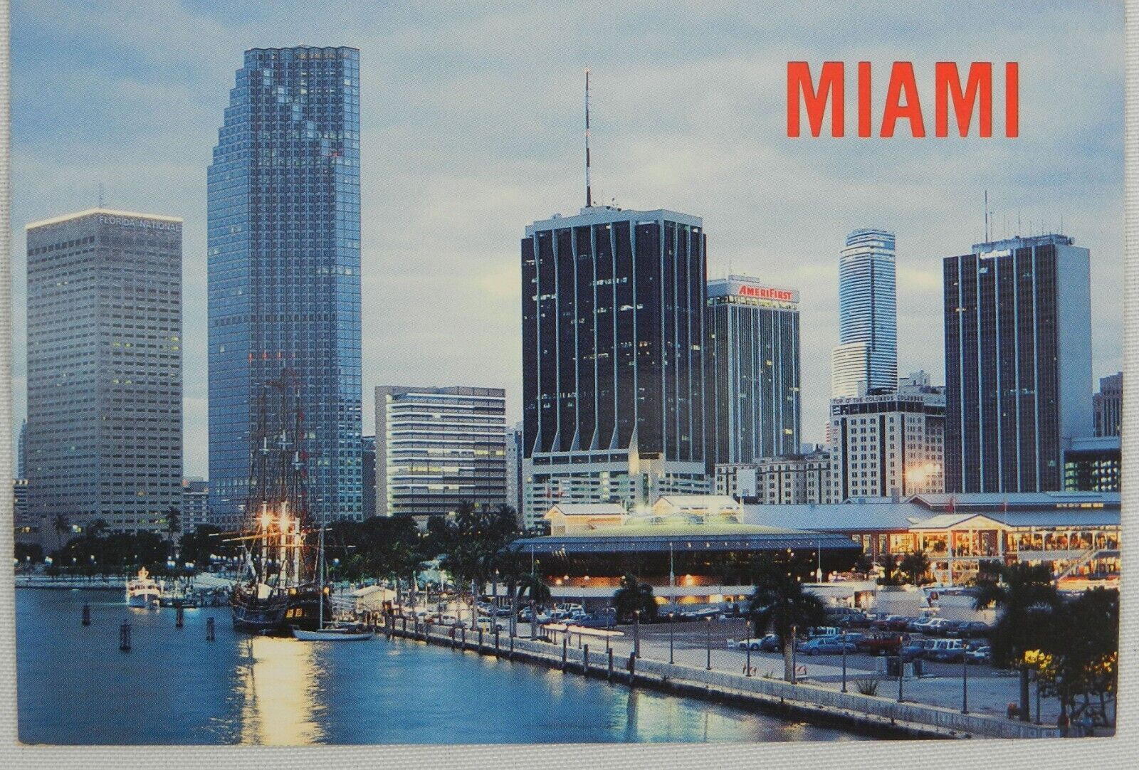 Downtown Miami and Bayside Market Place - Miami, Florida - Vintage ...
