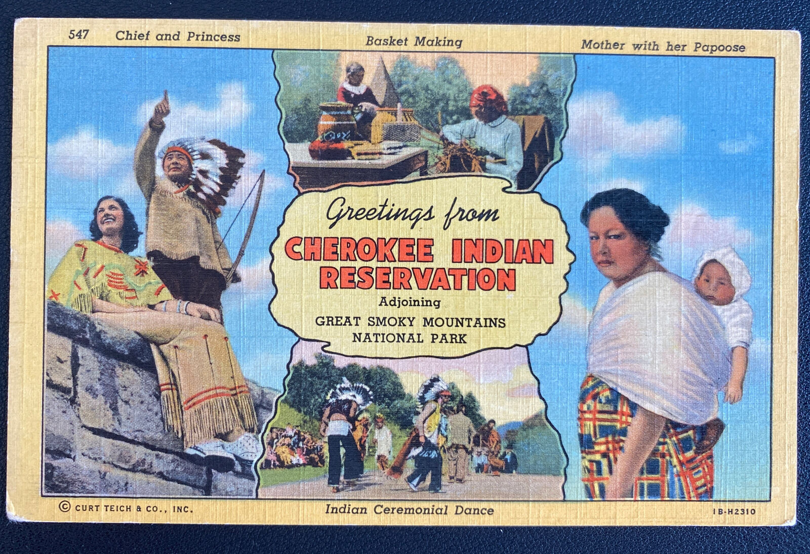 Mint USA Color Picture Postcard Native Americana Cherokee Indians ...
