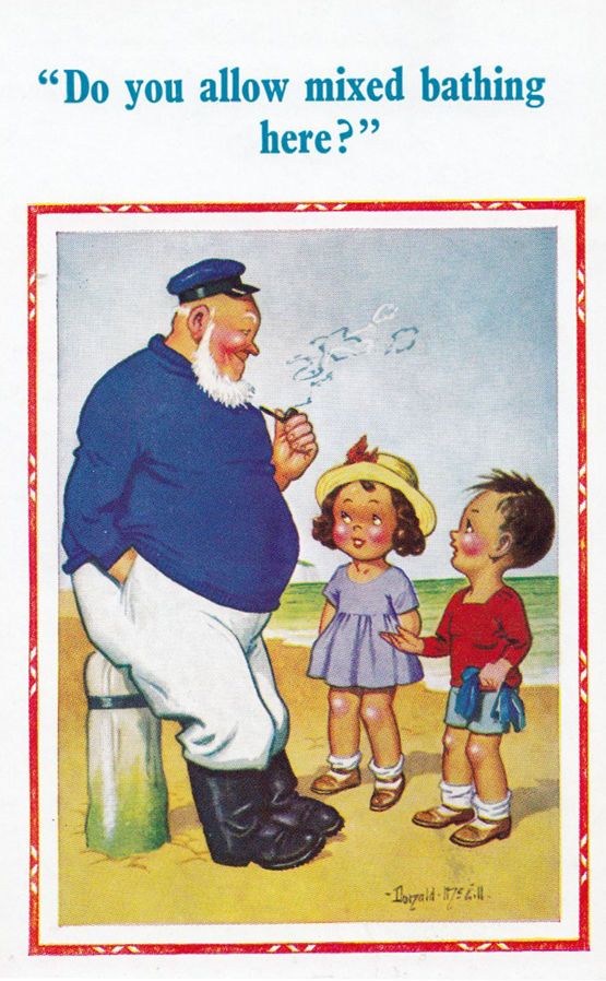 Jolly Roger Sailor Allowing Mixed Swimming Bathing Comic Humour ...
