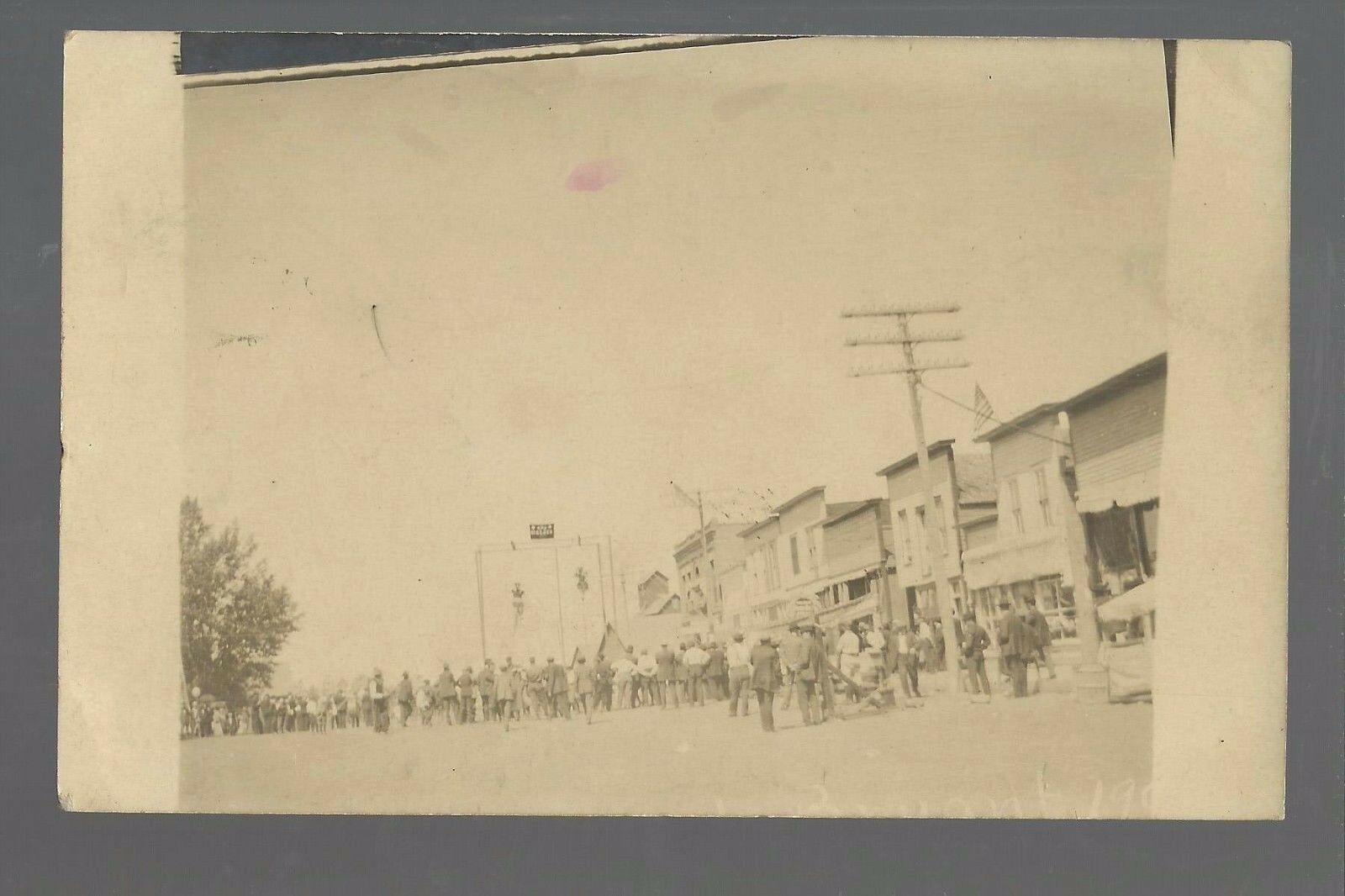 Bryant SOUTH DAKOTA RPPC 1908 TRAPEZE ARTIST Carnival Circus nr ...