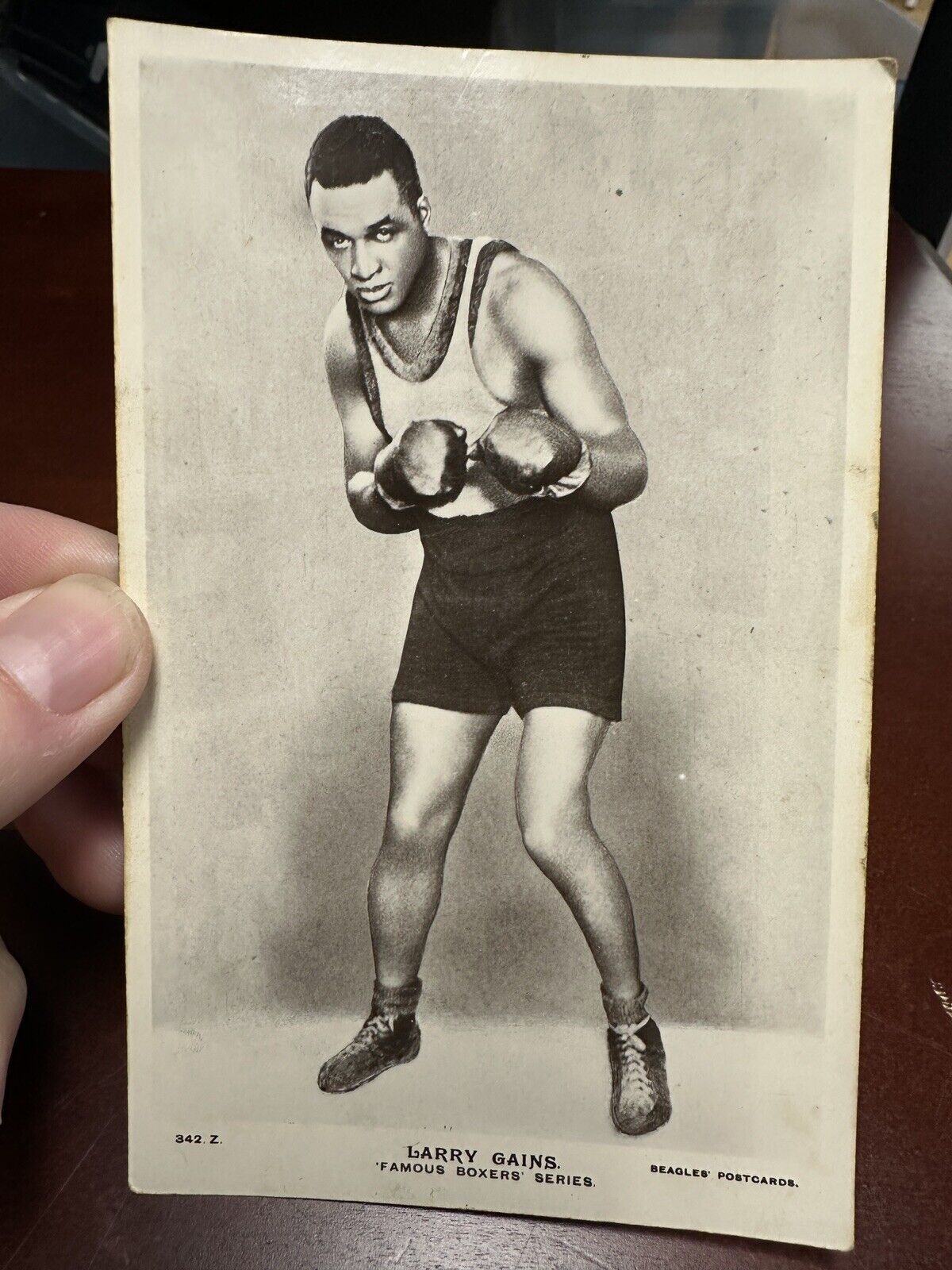 Vintage Postcard Larry Gaines Boxer Famous Boxer Boxing Sports | Other ...